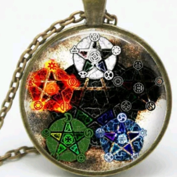 Fashion Jewelry | Jewelry | Wiccan Pagan Cabochon Chain Pendant ...